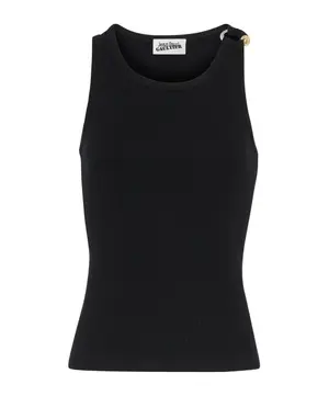 JEAN PAUL GAULTIER Le Débardeur Piercing" Tank Top - Black