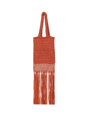Alanui Ray Of Light Knitted Tote Bag - Brown