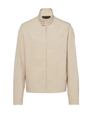 Prada Cotton-blend Blouson Jacket - Limestone