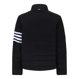 Thom Browne Shiny Ripstop Lightweight Down-filled Jacket With 4-bar Detailing