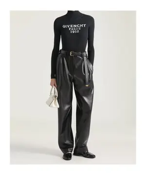 Givenchy Logo Intarsia High-neck Bodysuit