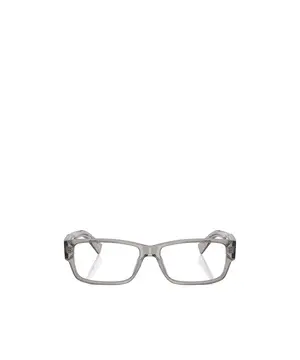 Prada Rectangular Frame Eyeglasses - Grey Crystal
