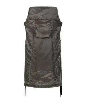 Max Mara Greengo Zip-up Drawstring Gilet - Gray