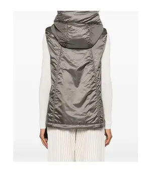 Max Mara Greengo Zip-up Drawstring Gilet - Gray