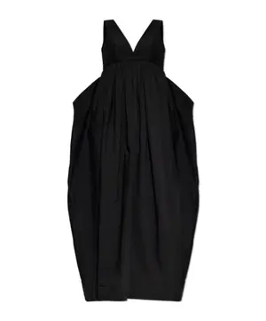RÓHE Pleated Strap Maxi Dress - Black