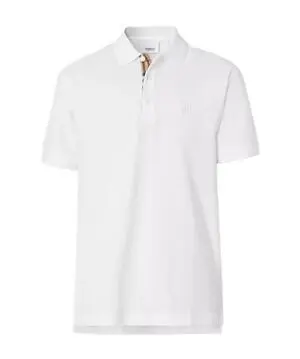Men's Burberry White Polos