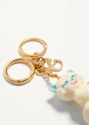 Valentino Garavani Le Chat De La Maison Key Ring - Nude