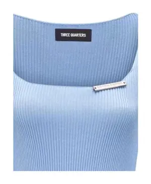 THREE QUARTERS Square-neck Sweater