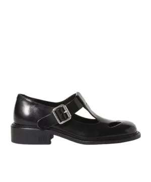 Miu Miu Leather Mary Jane T-bar Shoes