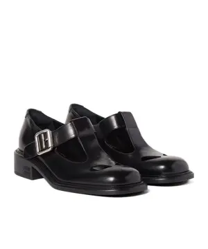 Miu Miu Leather Mary Jane T-bar Shoes