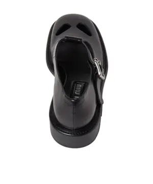 Miu Miu Leather Mary Jane T-bar Shoes