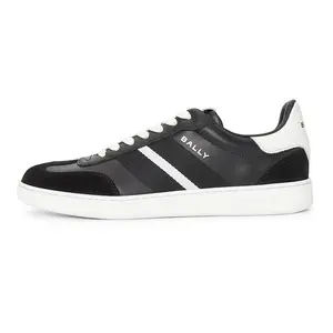 Bally Lace-up Sneakers With Perforated Details - Black
