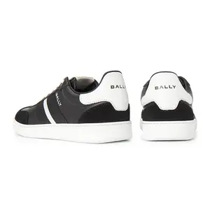 Bally Lace-up Sneakers With Perforated Details - Black