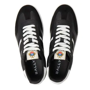 Bally Lace-up Sneakers With Perforated Details - Black