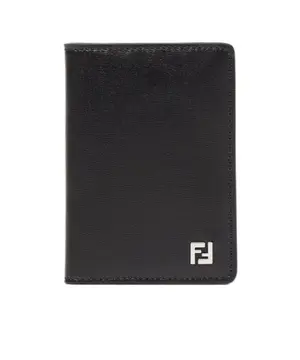 Fendi Ff Squared Bi-fold Card Holder - Black