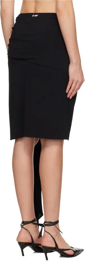 Attico The Draped Midi Skirt By