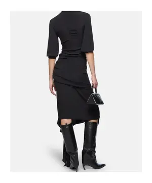 Attico The Draped Midi Skirt By