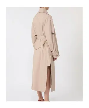 Sportmax Double-breasted Belted Jacket - Nude