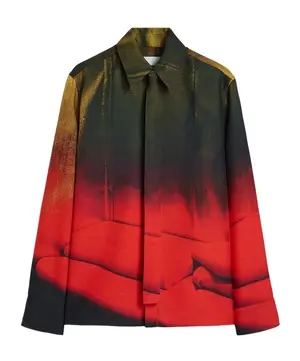 JIL SANDER Gradient Print Shirt - Red