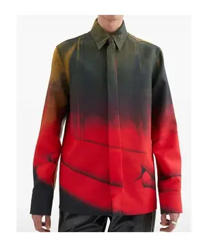 JIL SANDER Gradient Print Shirt - Red