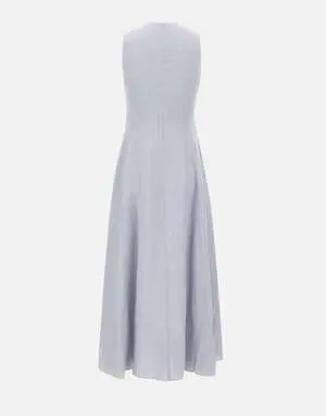 Eleventy Sleeveless Flared Dress - Light Blue