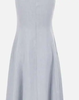 Eleventy Sleeveless Flared Dress - Light Blue