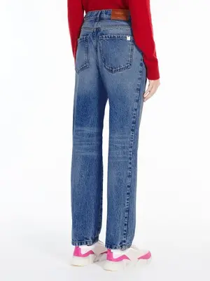 Max Mara Contrast Stitch Straight Leg Jeans