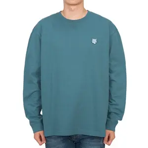 Maison Kitsuné Round Collar And Long-sleeved T-shirt