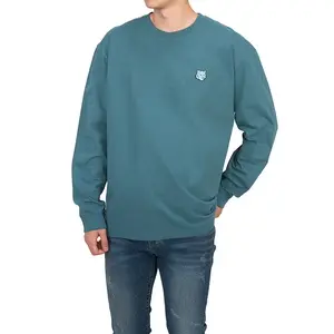 Maison Kitsuné Round Collar And Long-sleeved T-shirt
