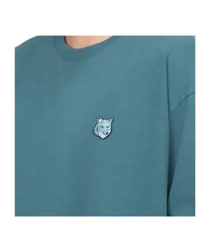 Maison Kitsuné Round Collar And Long-sleeved T-shirt