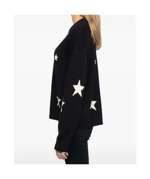 Zadig&Voltaire Long Sleeve Knit Top With Star Pattern