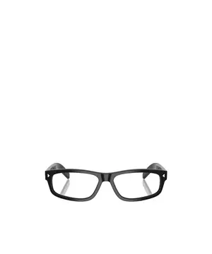 Prada Rectangular Frame Eyeglasses - Black