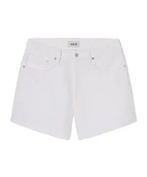 AGOLDE Leith Vintage Fit Denim Shorts - Marshmallow