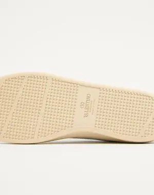 Valentino Garavani Printed Lace-up Sneakers - White