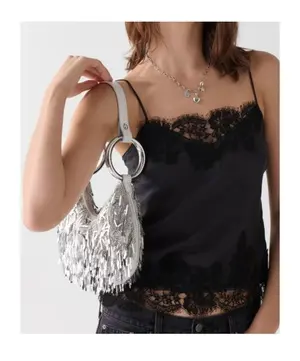 Kate Spade New York Embellished Fringe Hobo Bag