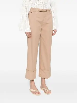 TWINSET Belted Cuffed Pants