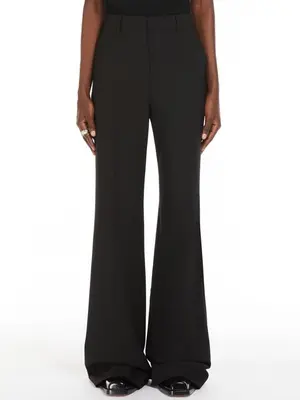 Sportmax Flared Tailored Trousers - Black