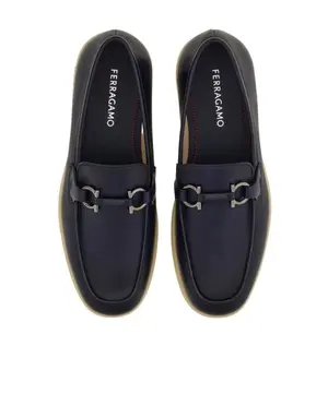 FERRAGAMO Gancini-plaque Loafers