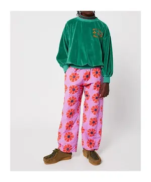 BOBO CHOSES Velour Crewneck Sweatshirt