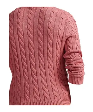 Polo Ralph Lauren Cable Knit Crewneck Sweater - Red