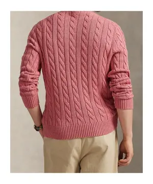 Polo Ralph Lauren Cable Knit Crewneck Sweater - Red