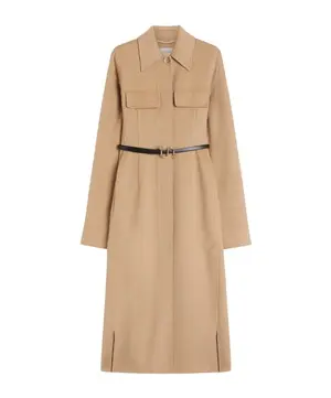 Sportmax Olio Belted Wool Coat - Camel