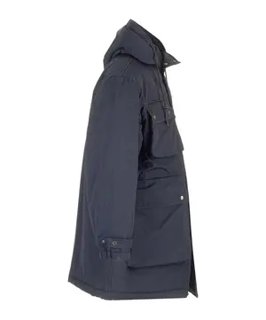 Dries Van Noten Roos Hooded Parka - Blue