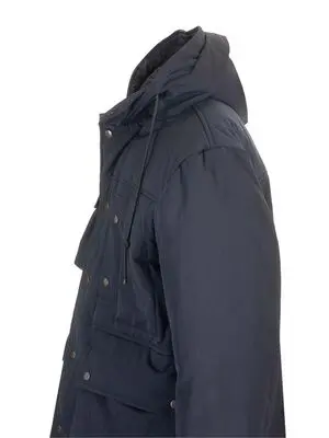 Dries Van Noten Roos Hooded Parka - Blue