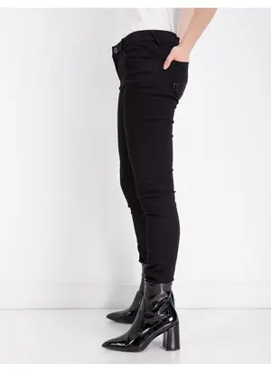 Emporio Armani Slim Fit Logo Detailed Jeans