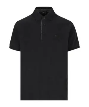 Etro Pegaso Embroidered Polo Shirt - Black