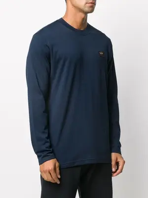 PAUL  SHARK Logo Patch Long-sleeve Top
