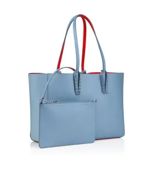 CHRISTIAN LOUBOUTIN Cabata Stud Small Tote Bag - Blue