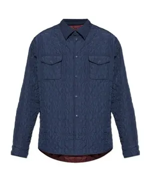 Etro Long Sleeved Quilted Overshirt