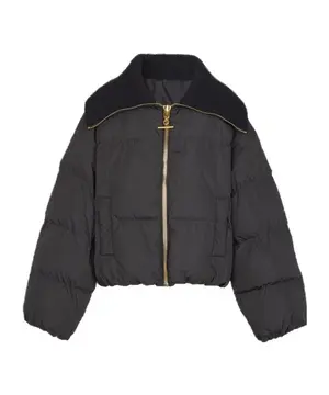 Balmain T-bar Zipped Padded Jacket